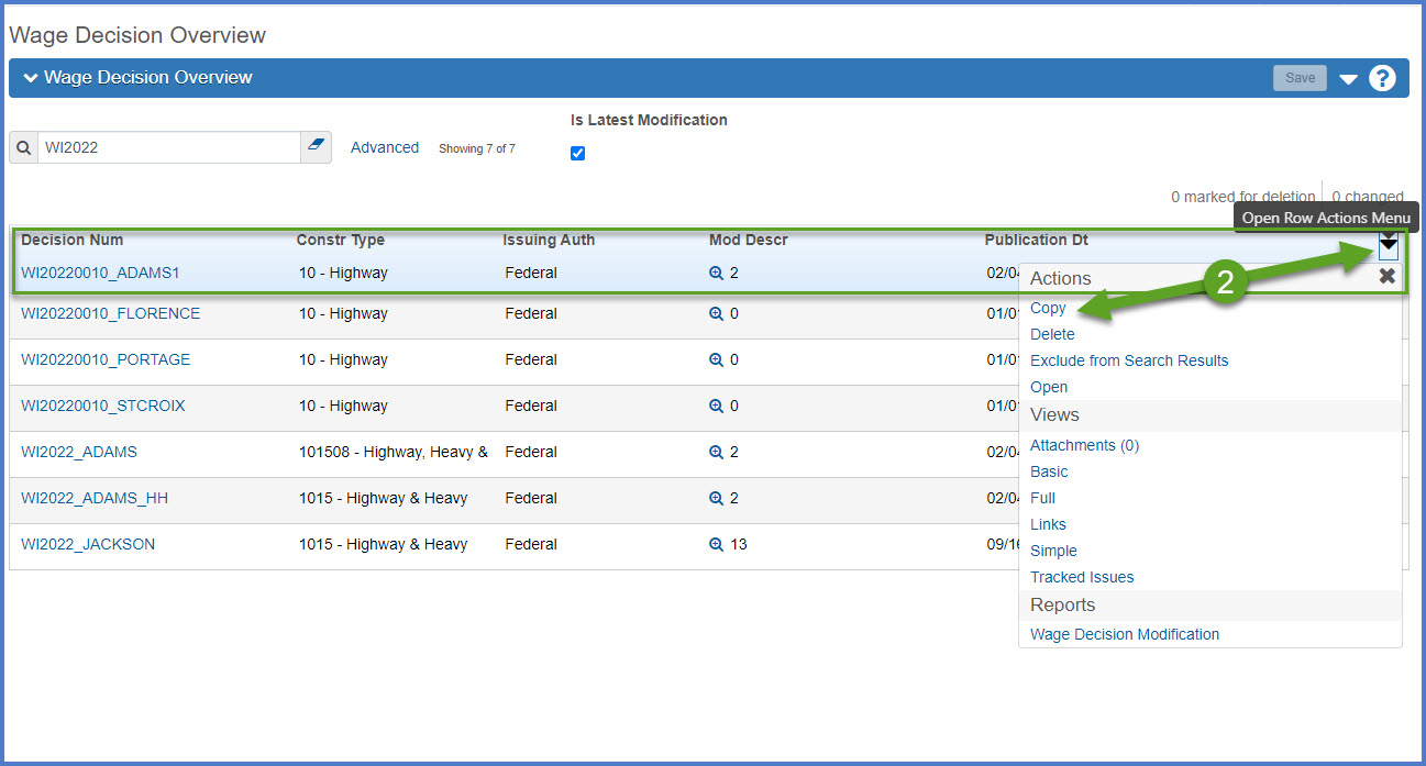 Wage Decision Maintenance